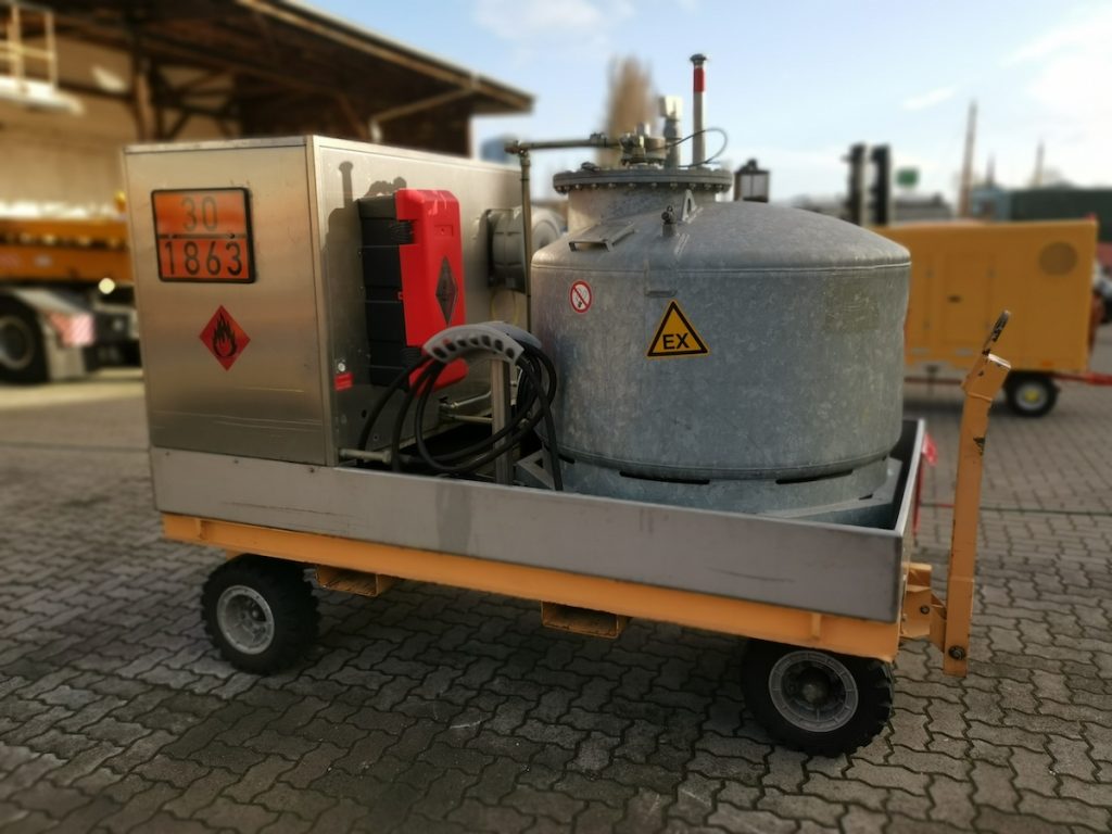 1000L DEFUELER with fuel pump EX approved – aerosnip GmbH & Co. KG